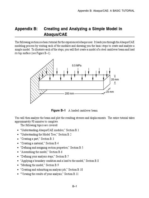 Abaqus Tutorial Cantilever Beam Pdf Dialog Box Youngs Modulus