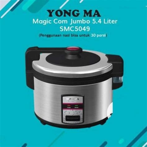 Jual Yong Ma Rice Cooker Magic Com Jumbo 5 4 Lt Yongma Smc 5049 Di Seller Kitty Cats Blibli