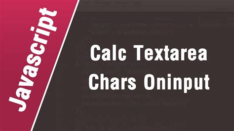 javascript arabic tutorials calculate textarea characters with on input event youtube