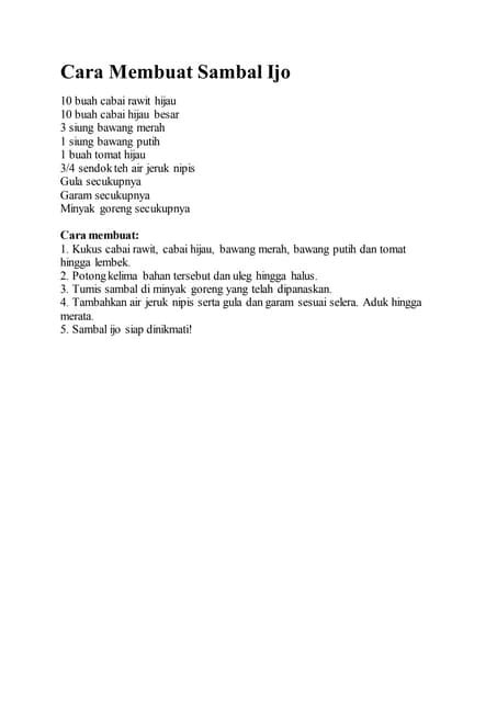 0815 8565 9855 Sambal Terasi Sambal Pecel Sambal Bawang Ppt