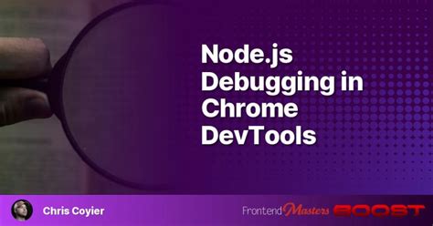 Stefano Fago On Linkedin Nodejs Debugging In Chrome Devtools