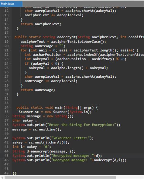 Solved Java Program That Performs The Encryption And Decryption Process Course Hero