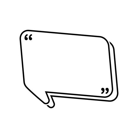 Text Box Line Vector Outline Text Box Template Comment Vector Quote Line Shape 29223922