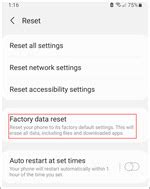 Resetting To Factory Settings For The Android Device
