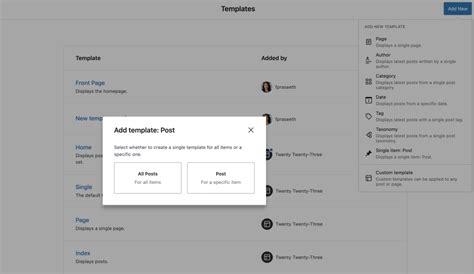 Template Editor Documentation