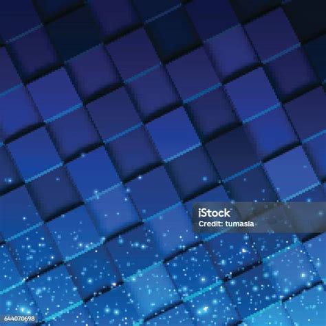 스퀘어 3d 모자이크 현대 다채로운 질감 그것에 마법의 스파클 타일의 구성 벡터 일러스트 레이 션 0명에 대한 스톡 벡터 아트