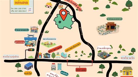 ออกแบบแผนที่ สถานที่ต่างๆ
