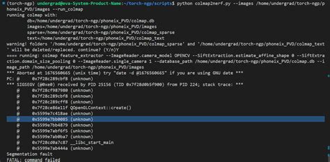 Error Occurs When Running Colmap2nerf Py For Using Custom Dataset