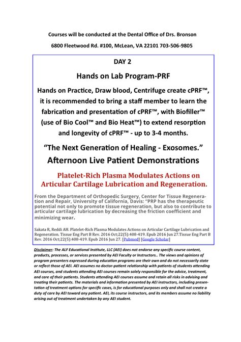 Tmj And Prf 2 Day Comprehensive Program 16ce The Alf Educational Institute