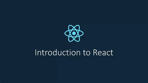 Introduction To React Ppt