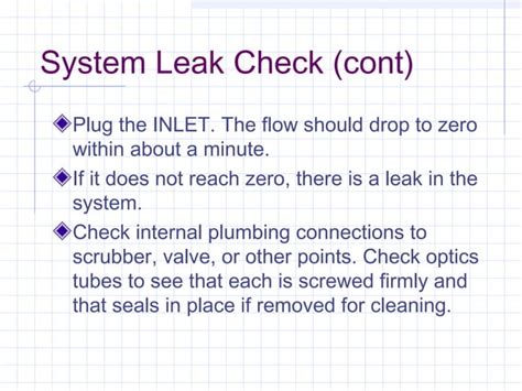 Performance Checks Dasibi Ozone V2 Ppt