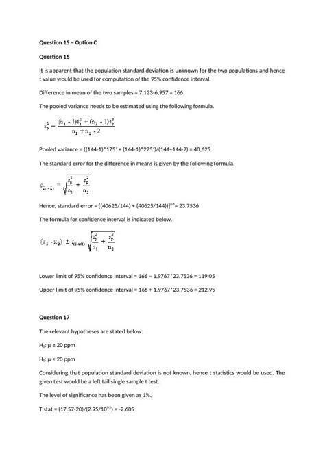 Calculation And Analysis Of Confidence Interval Hypothesis Testing Correlation Coefficient And
