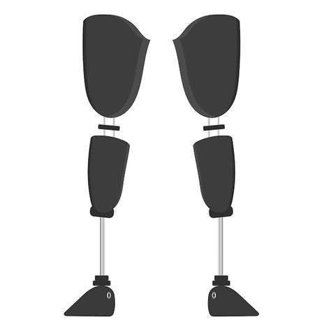 다리 인공수술 프리미엄 벡터