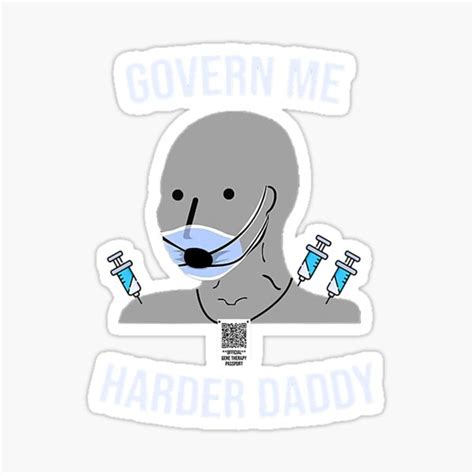 Govern Me Harder Daddy Sticker For Sale By Pepereine Redbubble