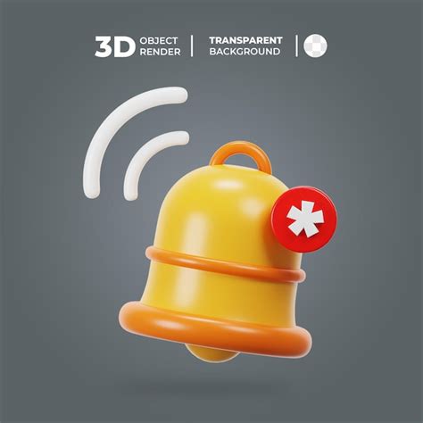 Premium Psd 3d Bell Notification