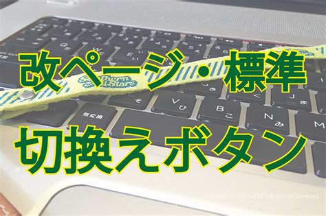 エクセルvbaで改ページプレビューと標準モード切替ボタンを作る方法