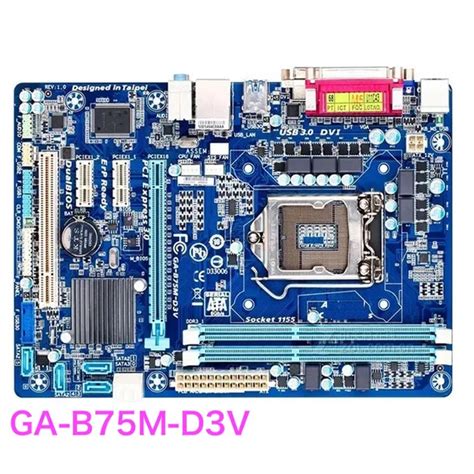 Gigabyte Ga B75m D3v Desktop Motherboard B75 B75m D3v Lga 1155 Ddr3 Mainboard Laptop