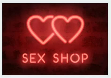 Letrero Led Neon Sex Shop Amor Tienda Ancho Cm Luminoso Cuotas Sin Inter S
