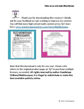 Intro To Logarithmic Functions Notes And Practice Homework Assignment