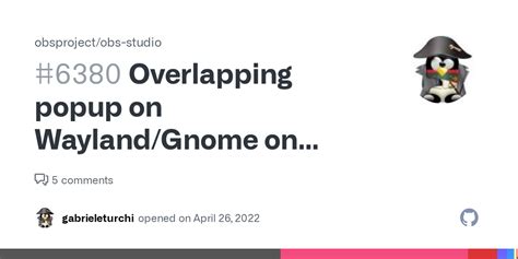 Overlapping Popup On Waylandgnome On Startup · Issue 6380