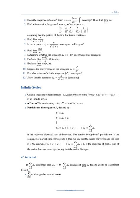 Solution Calculus Infinite Sequence And Series Studypool Solution Calculus Infinite Sequence And Series Studypool