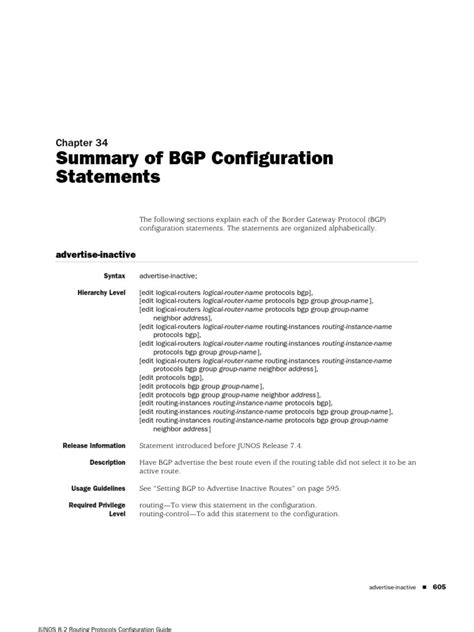 Juniper Bgp Conf Pdf Routing I Pv6
