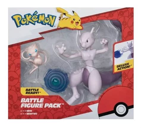Pokemos Set 2 Figuras Mewtwo Y Mew Battle Ready 2022