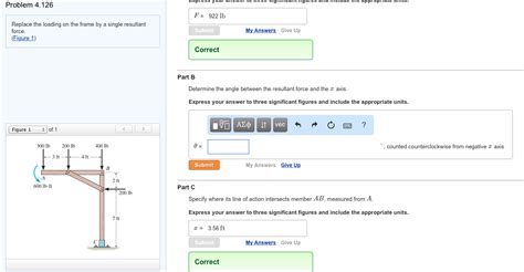 Solved Replace The Loading On The Frame By A Single Resul