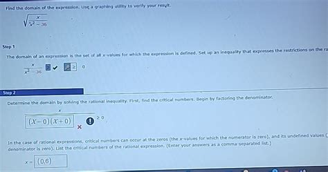 Find The Domain Of The Expression Use A Graphing