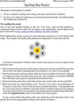 Spelling Bee Project Nifty Assignments