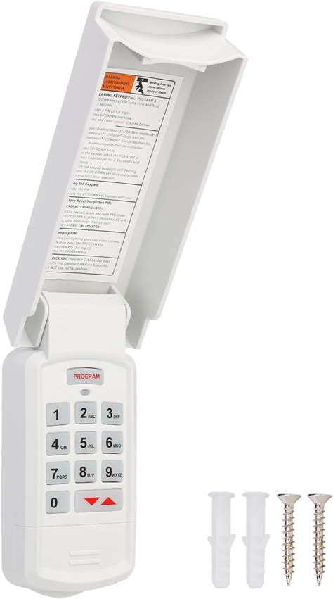 Garage Door Opener Keypad Wireless Keyless Entry Universal Garage Door Opener Has