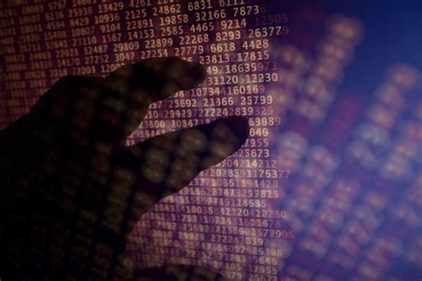 Premium Photo Double Exposure Of Cropped Hand And Binary Codes