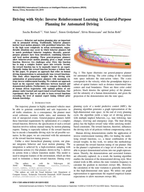 Driving With Style Inverse Reinforcement Learning In General Purpose Planning For Automated