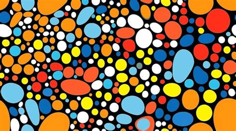 Premium Ai Image A Close Up Of A Colorful Abstract Pattern Of Circles Generative Ai