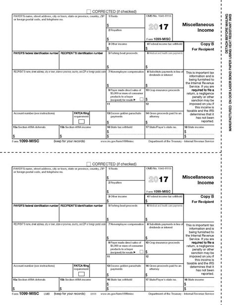 Irs Printable 1099 Misc Form Printable Forms Free Online