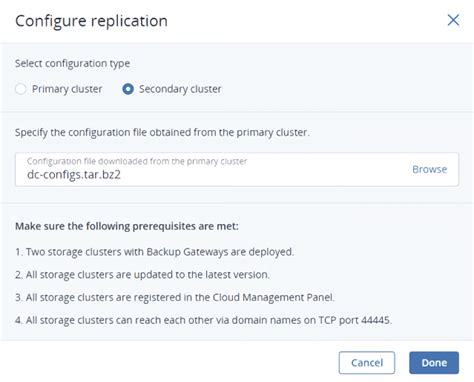 enabling geo replication