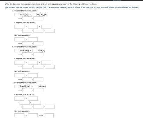 Solved Write The Balanced Formula Complete Ionic And Net Chegg