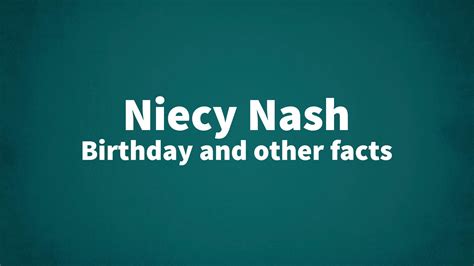 Niecy Nash Birthday And Other Facts