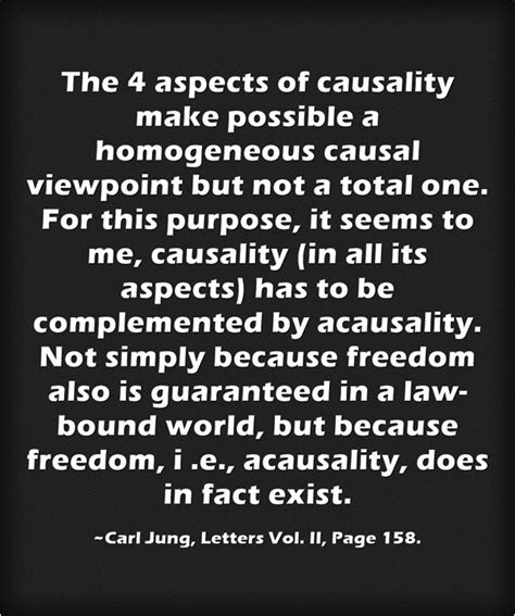 The Aspects Of Causality And Acausality