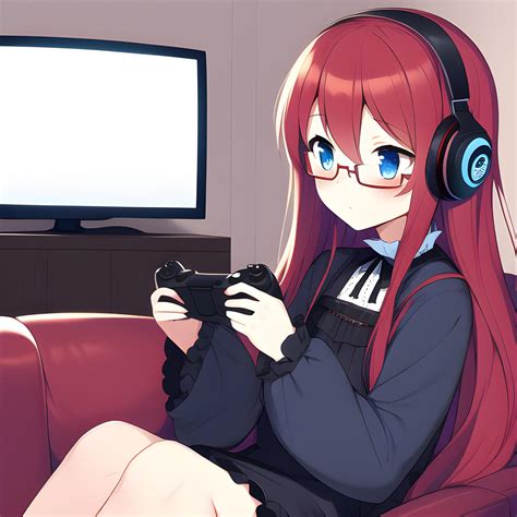 Novelai Anime Gamer Girl By Darkprncsai On Deviantart