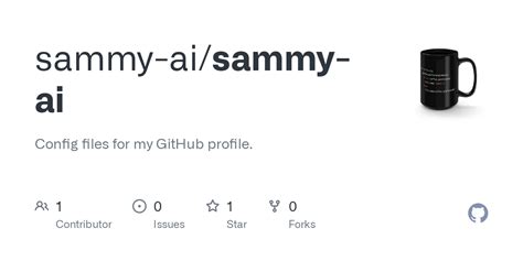 Github Sammy Aisammy Ai Config Files For My Github Profile
