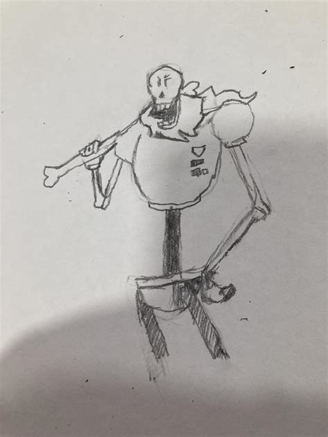 My Goofy Ahhh Papyrus Drawing R Undertale