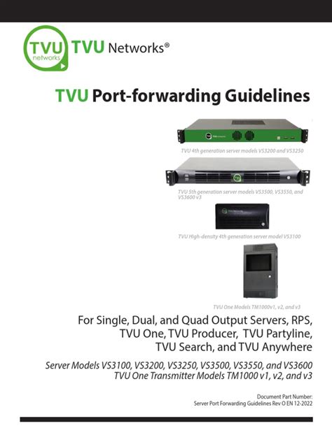 Server Port Forwarding Guidelines Rev O En 12 2022 Download Free Pdf Port Computer
