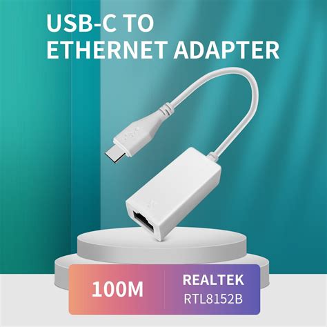 USB C Type C Ethernet Adapter Cable Realtek RTL Vicedeal