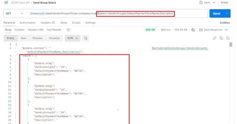 kishore makineni on linkedin how to select required fields in d365 odata url