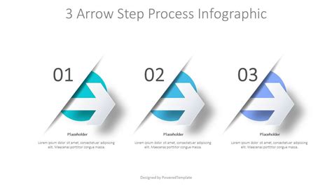 Arrow Step Process Infographic Free Presentation Template For Google Slides And PowerPoint