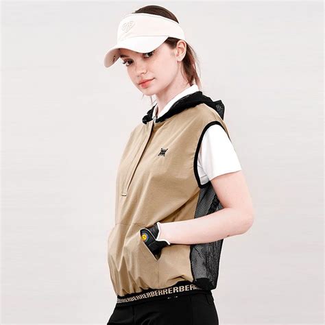 포스티 미우 퍼포먼스 프레크 쿨망사 후드조끼 여자여름골프조끼 골프매쉬조끼 골프집업조끼