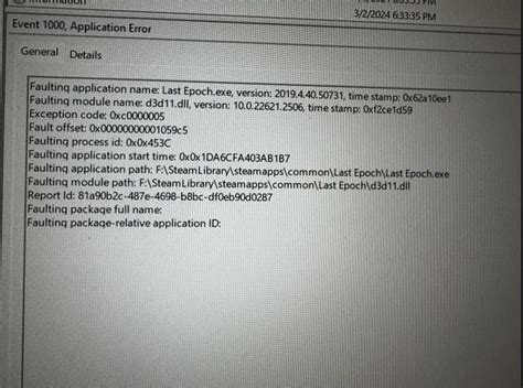 Game Crash Resolved Rlastepoch