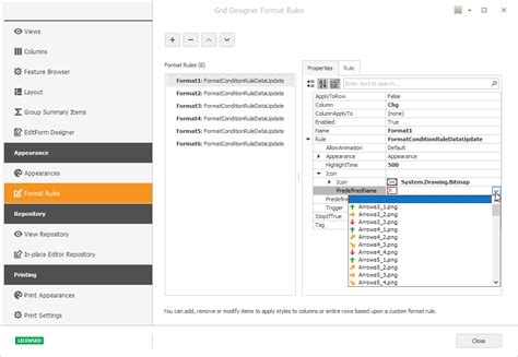 Formatconditionruledataupdateicon Property Winforms Controls