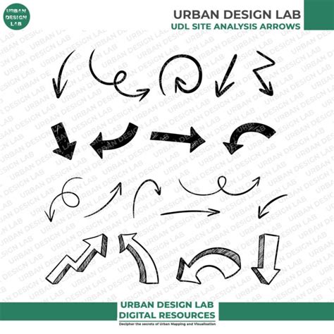Architecture Site Analysis North Arrow Symbols